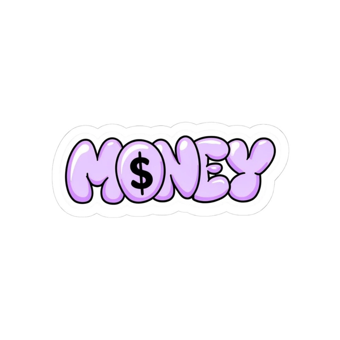 Money Kiss-cut Sticker: Fun Laptop Decal, Trendy Decor - Etsy