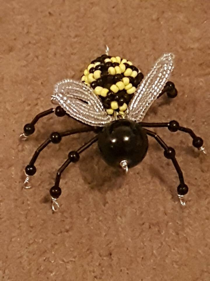 10 X Large Beaded Bumble Bee. Queen Bee - Etsy