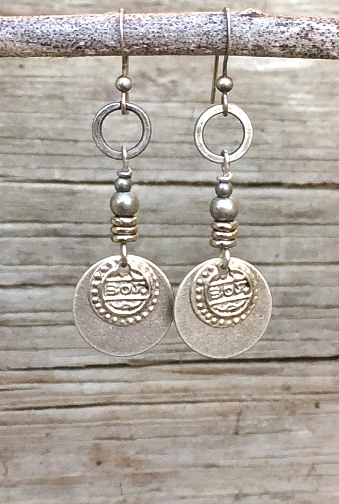 Silver Boho Earrings Boho Earrings Dangle Bohemian Jewelry - Etsy