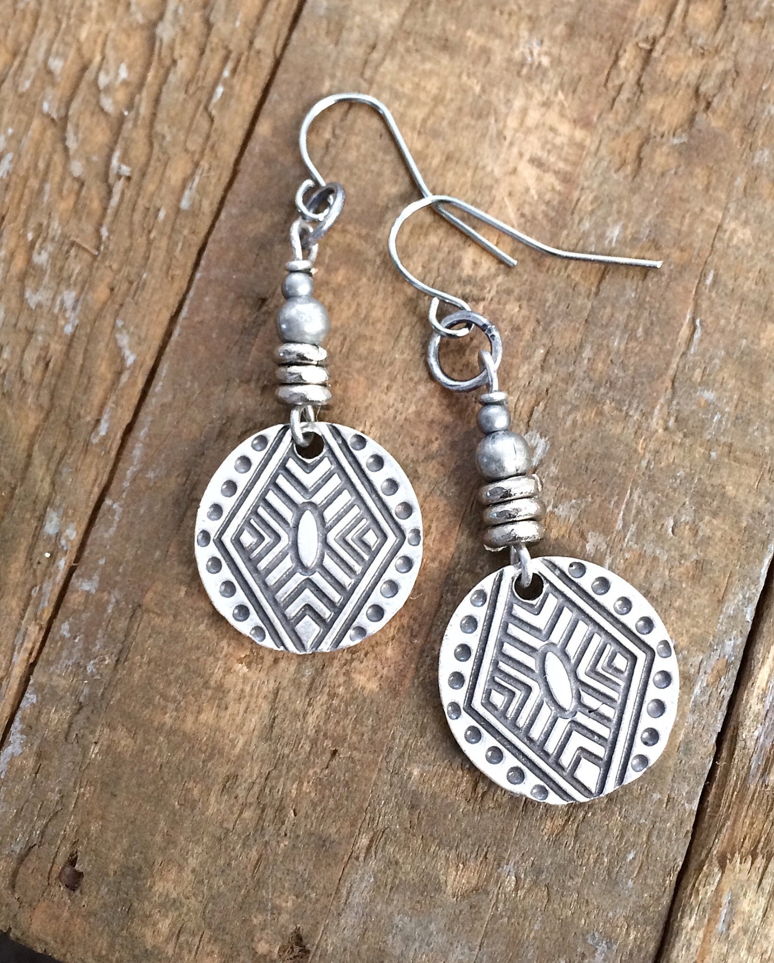 Silver Tribal Silver Earrings Ethnic Silver Jewelry - Etsy