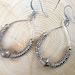 Silver Hoop Earrings, Boho Earrings, Boho Silver Jewelry, Tribal ...