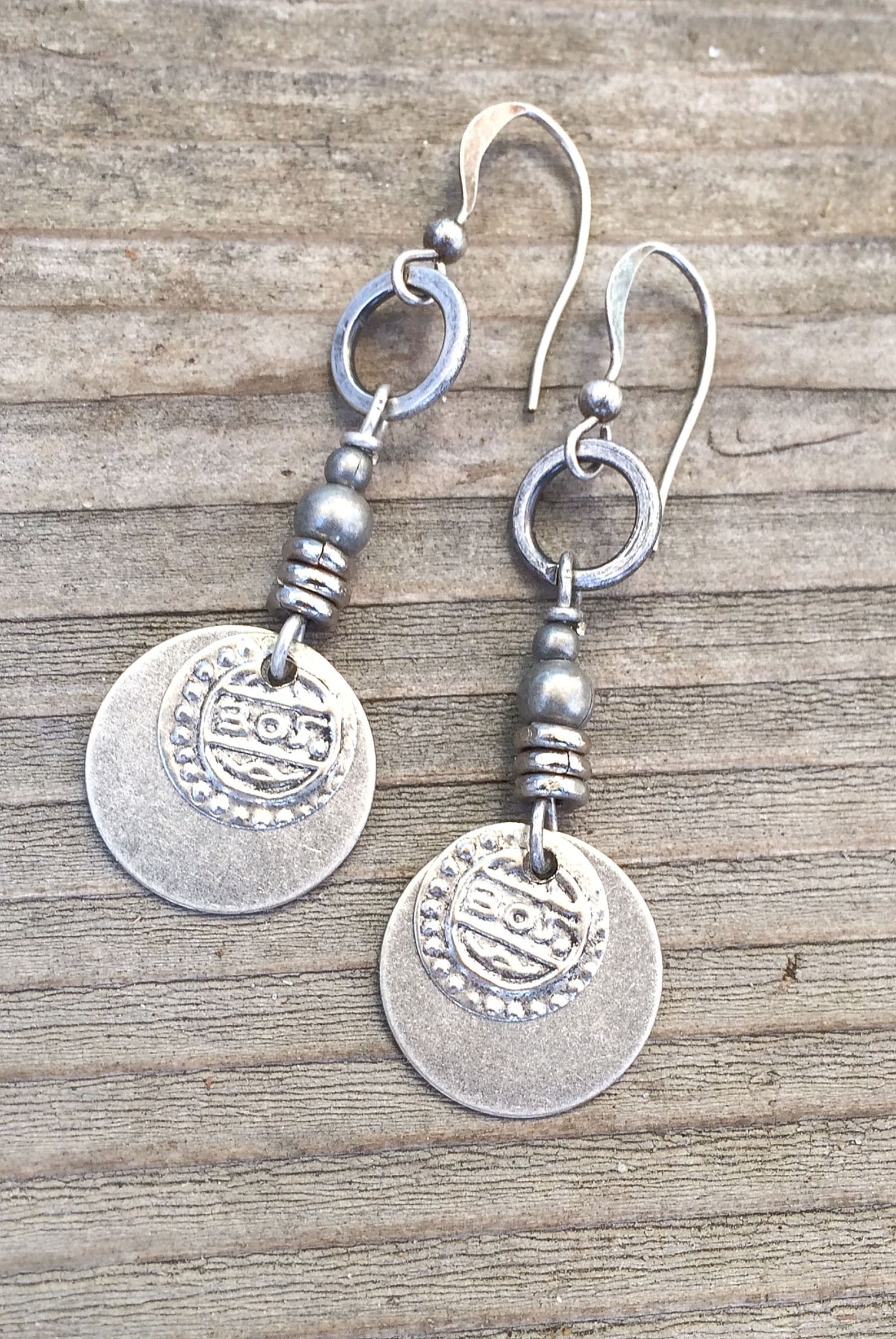 Silver Boho Earrings Boho Earrings Dangle Bohemian Jewelry - Etsy