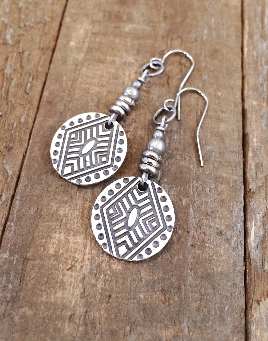 Silver Tribal Silver Earrings Ethnic Silver Jewelry - Etsy