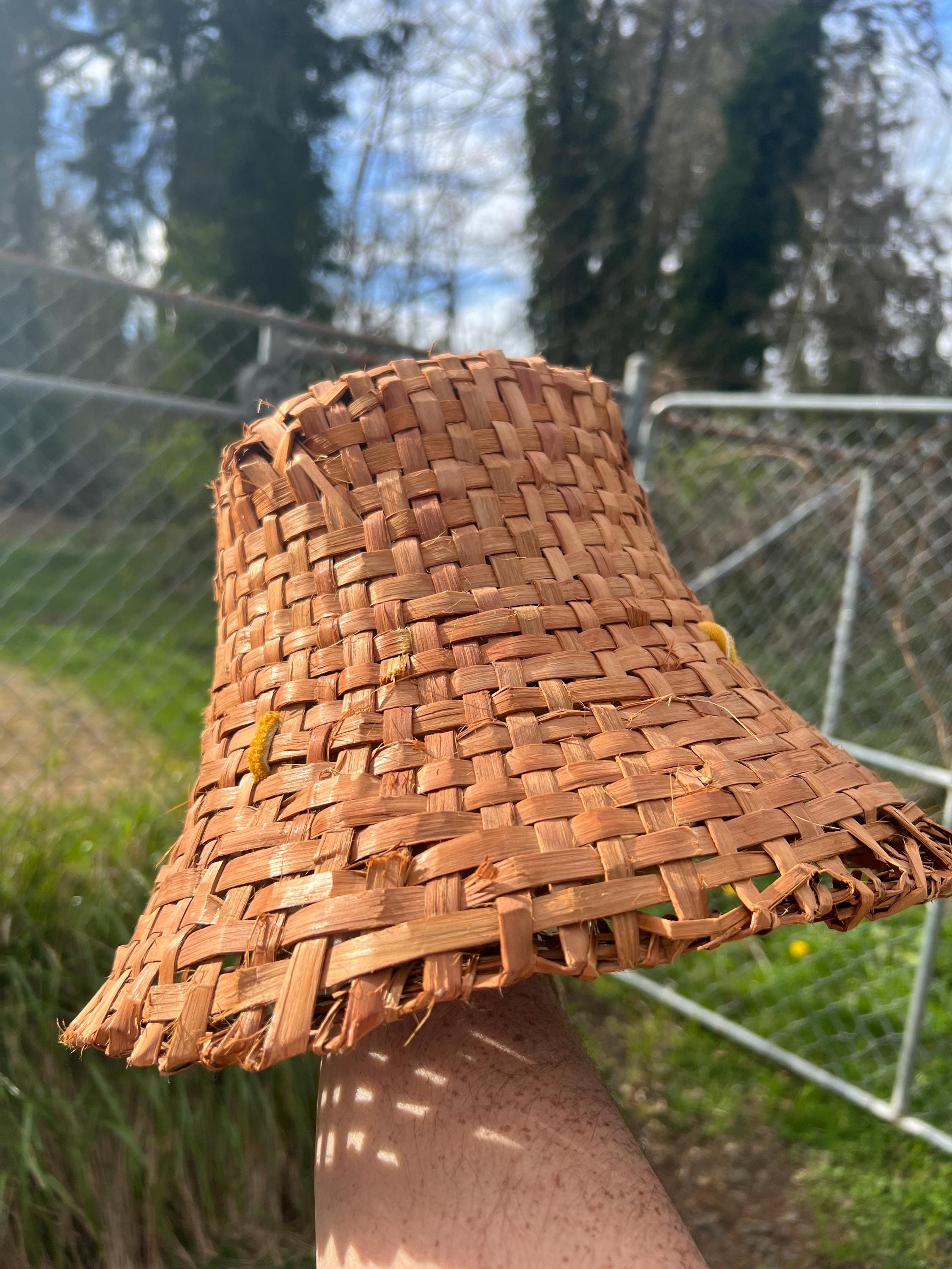 Traditional Salish Style Cedar Hat - Etsy