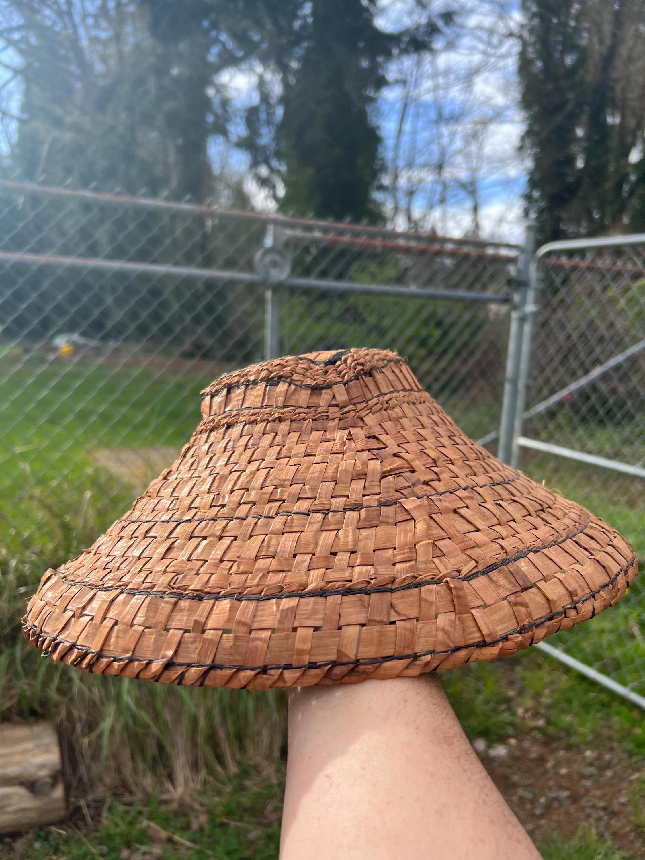 Traditional Salish Style Cedar Hat - Etsy