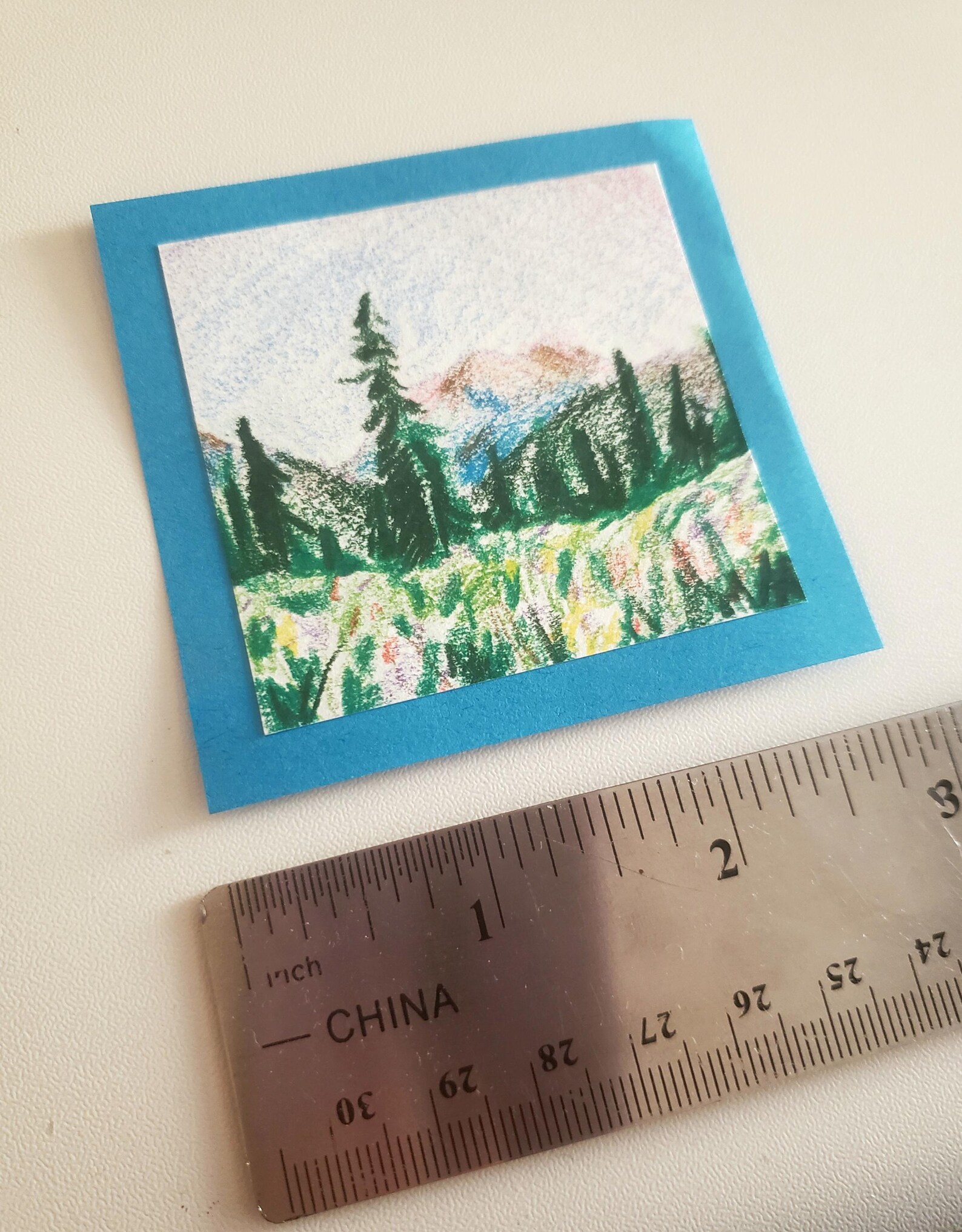 Mini Pacific Northwest Landscapes, Original Thumbnail Drawings, Colored ...