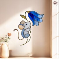 Digital Stained Glass Pattern for Download - Mushroom - Etsy Canada