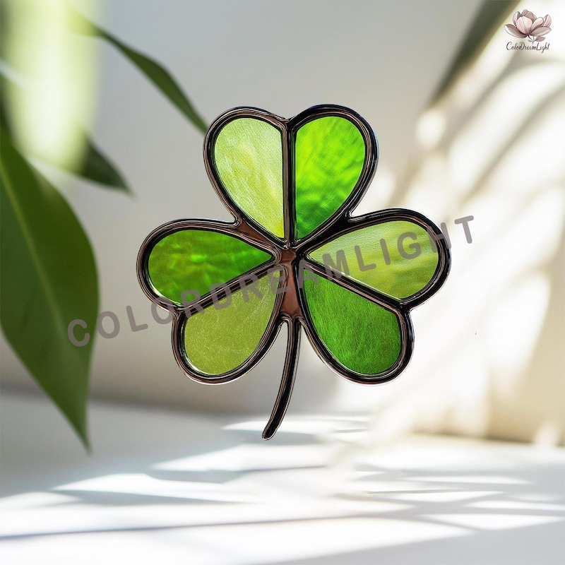 Shamrock Stained Glass Patterns - Etsy