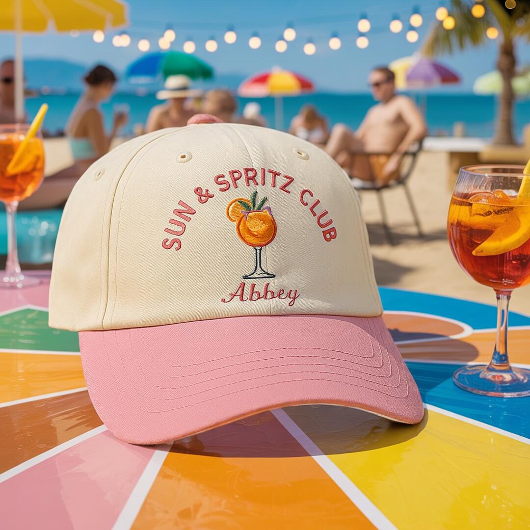 Aperol Spritz Theme Baseball Cap, Italian Summer Party Hat, Spritz ...