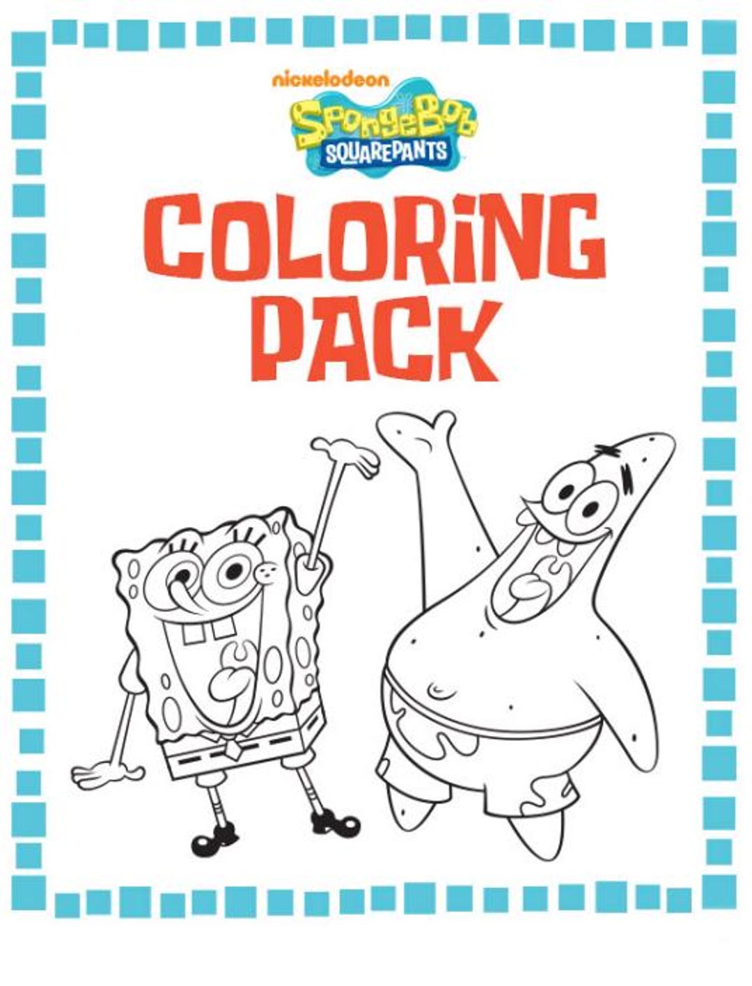 Spongebob, Coloring Book, Ebook, Kids Coloring Book, Printable Coloring ...