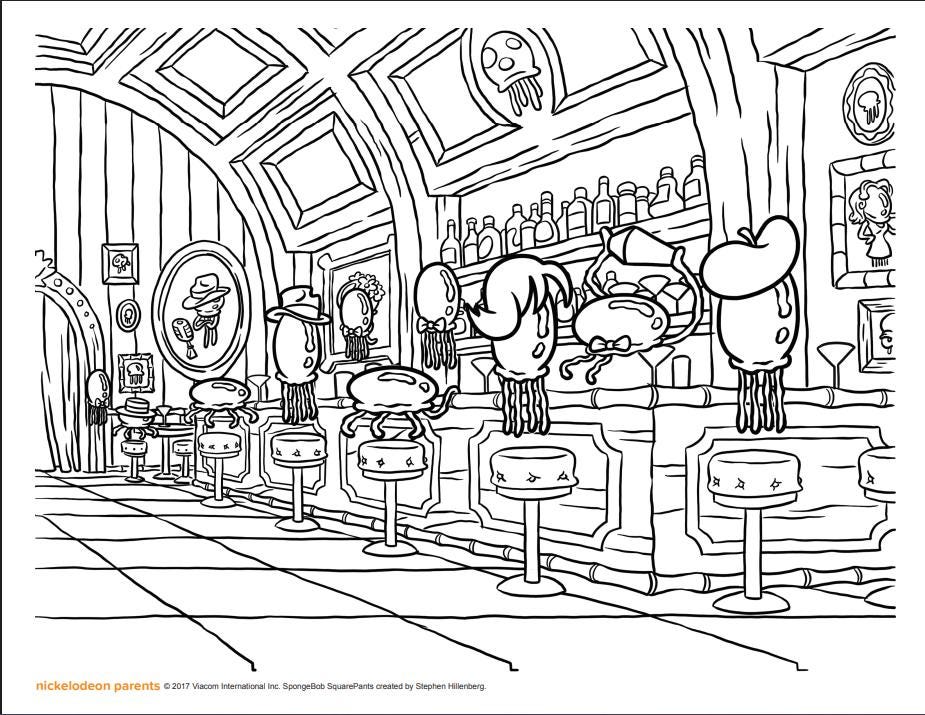 Spongebob, Coloring Book, Ebook, Kids Coloring Book, Printable Coloring ...