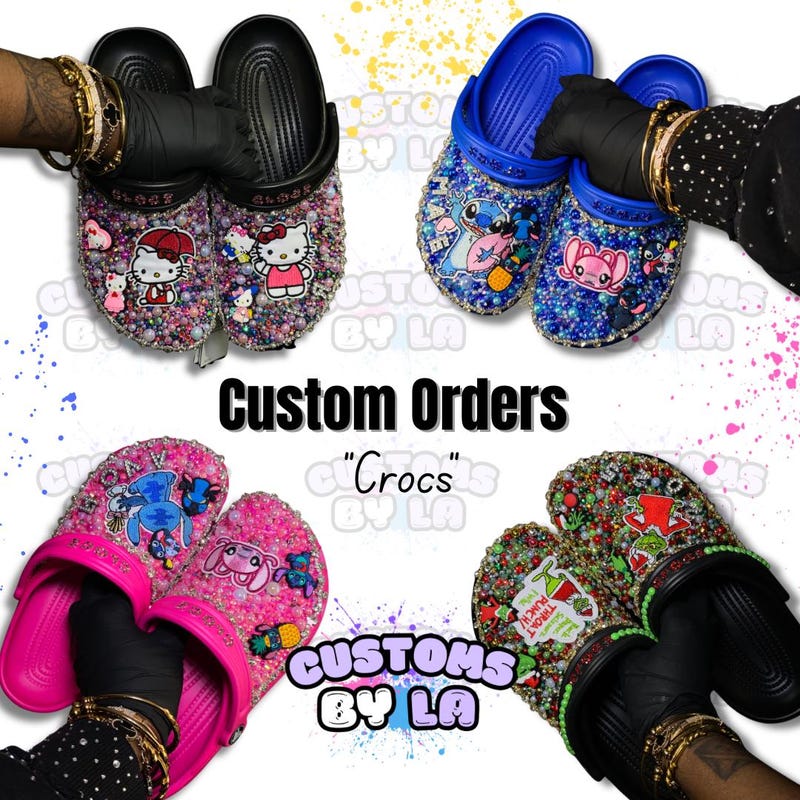 Custom Made Crocs - Etsy