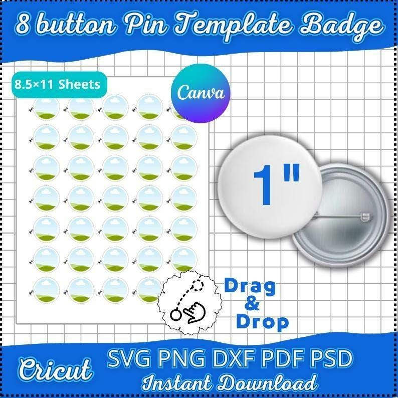 100+ Editable Badge Pin Templates – Circle Designs for Buttons | PNG ...