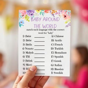 Customizable Baby Shower Game Printable Activity Bundle Gender Reveal ...