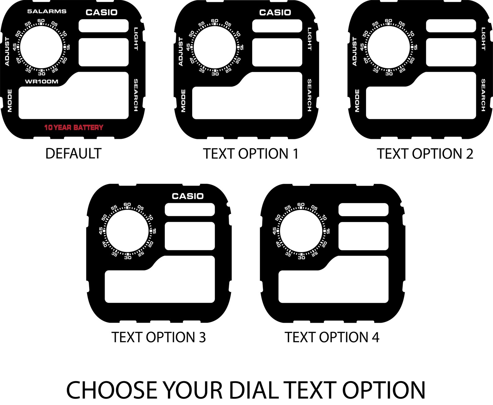 Mission Mods - Custom Casio AE1200 Hydro Blackout Digital Watch ...