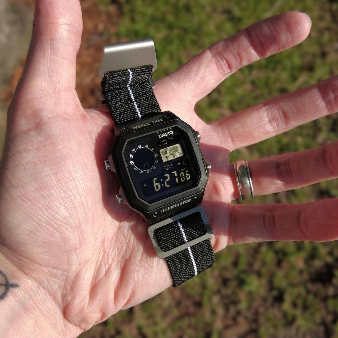 Mission Mods - Custom Casio AE1200 Hydro Blackout Digital Watch ...