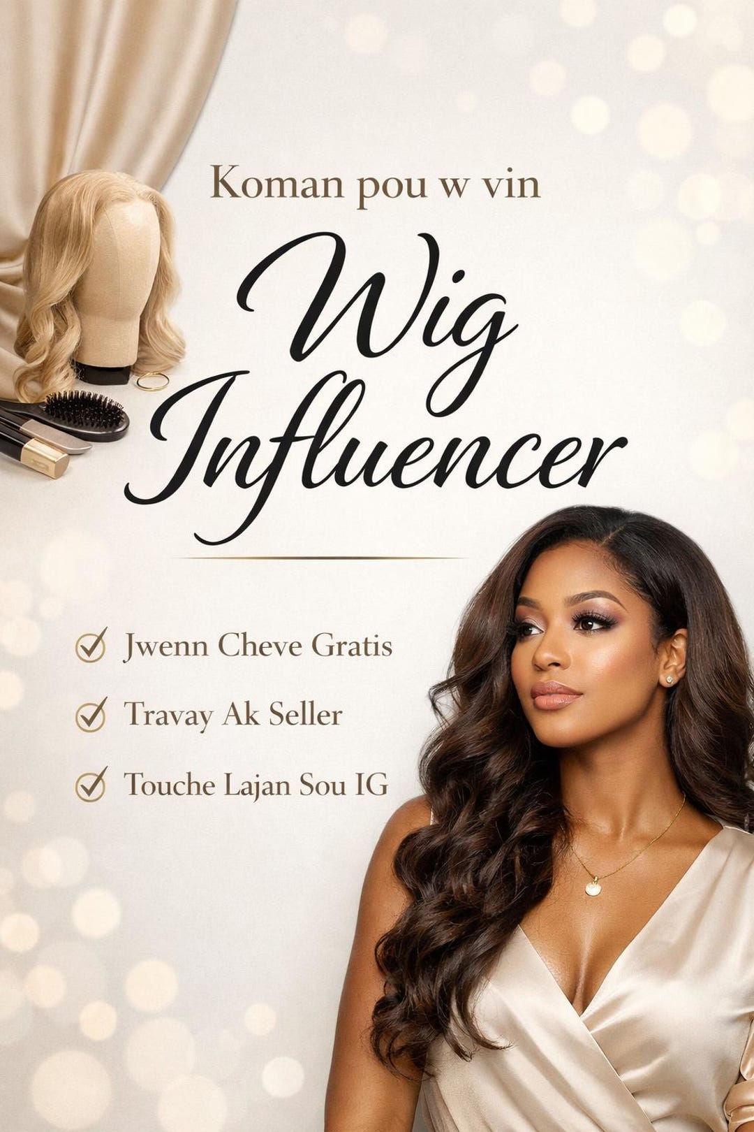Koman Pou W Vin Wig Influence - Etsy