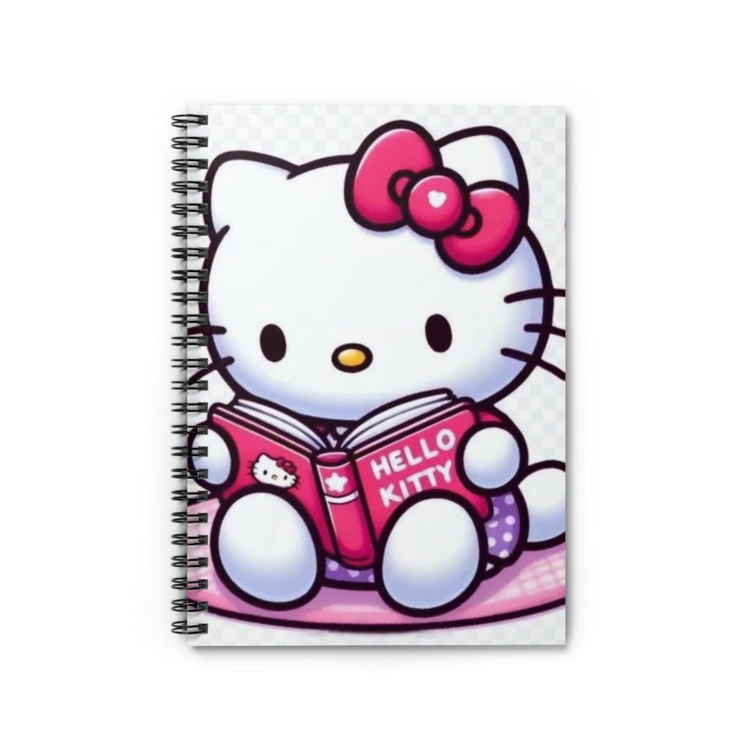 Cute Hello Kitty Spiral Notebook - Perfect for School, Journal, Gifts ...