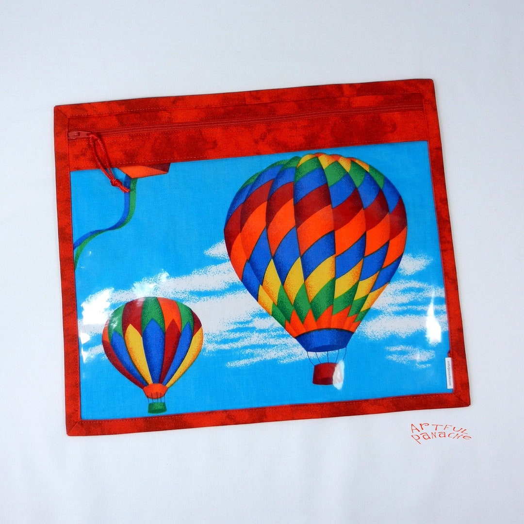 Clear Front Project Bag - 13"x11"; Project Bag With Zipper; Vinyl Front ...