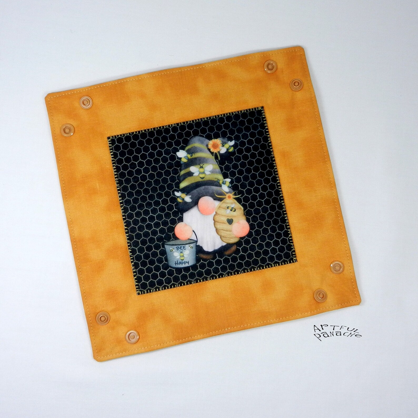 Gnome and Honey Bees Snap Tray Travel Tray Storage Fabric - Etsy