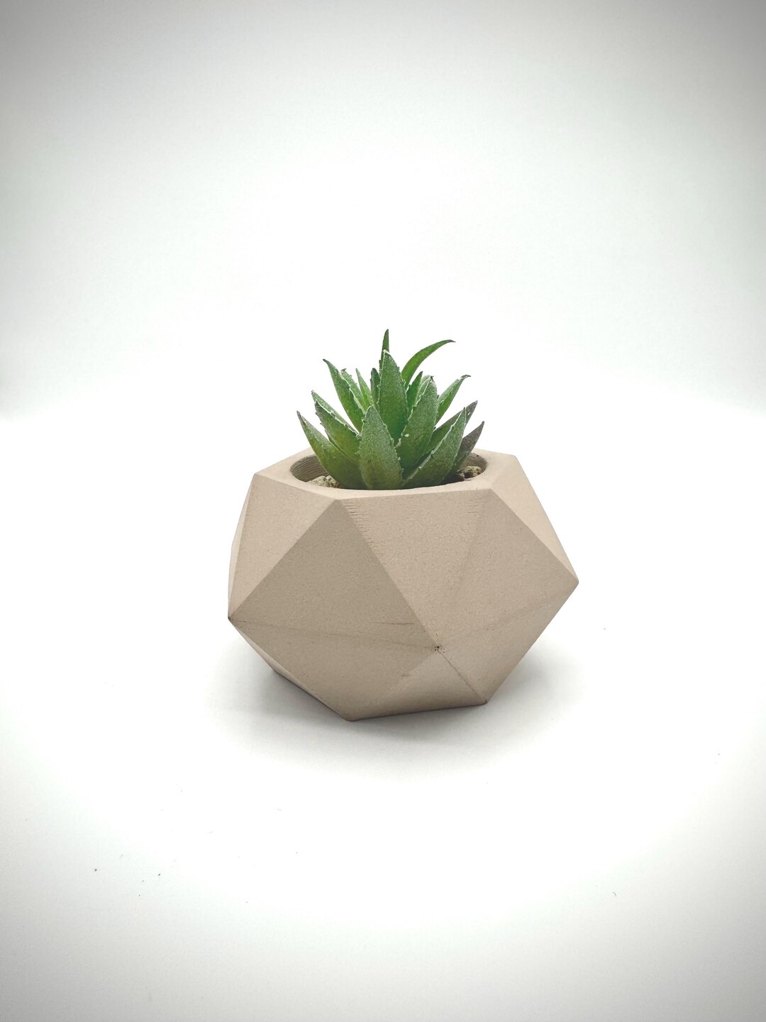 Diamond Planter With Artificial Plant - Modern and Elegant Style - Etsy