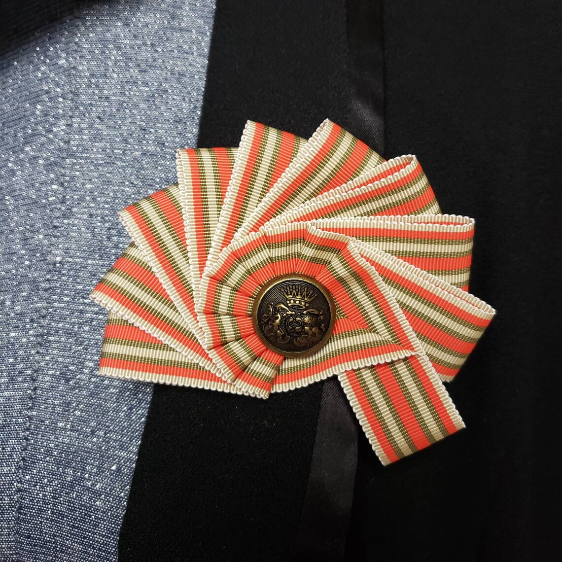 Half Cockade / Cocarde Hat / Lapel Pin Antique Button - Etsy