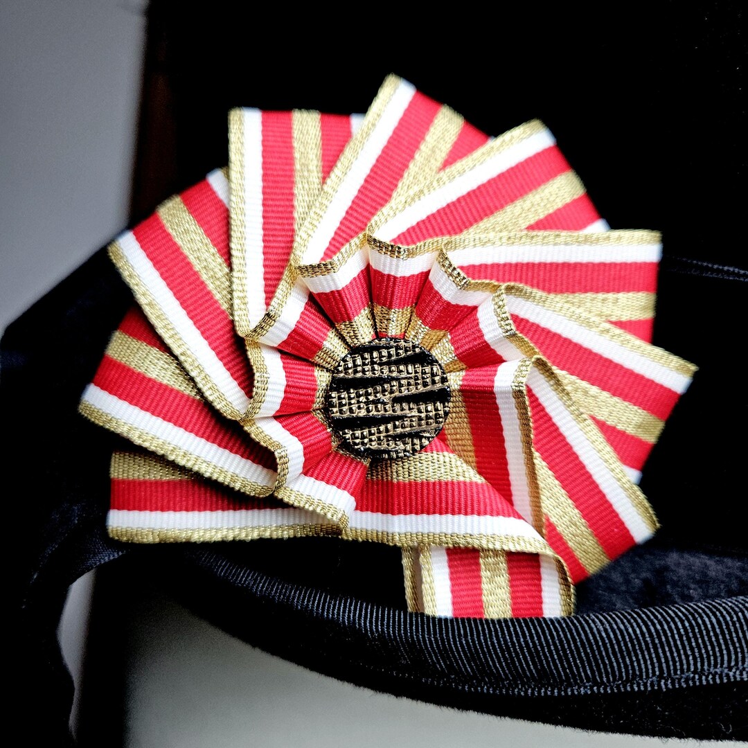 Half Cockade / Cocarde - Hat / Lapel Pin - Antique Button - Red White ...