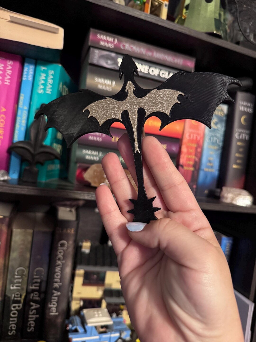 Fourth Wing Dragon Book Insert, Fourth Wing Dragon Bookshelf, Black ...
