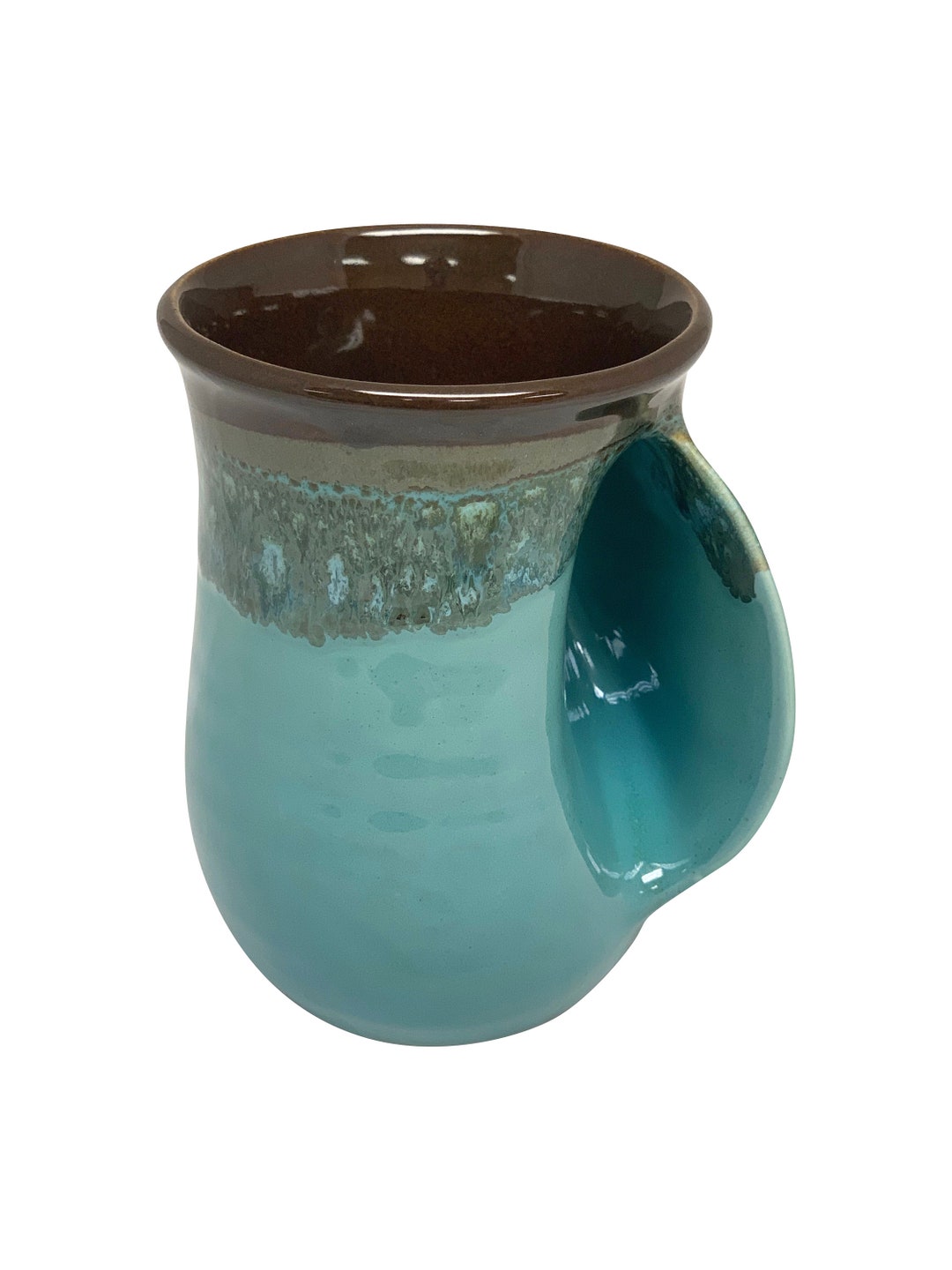 Tea/coffee Handwarmer Ceramic Mug - Right Hand - Etsy