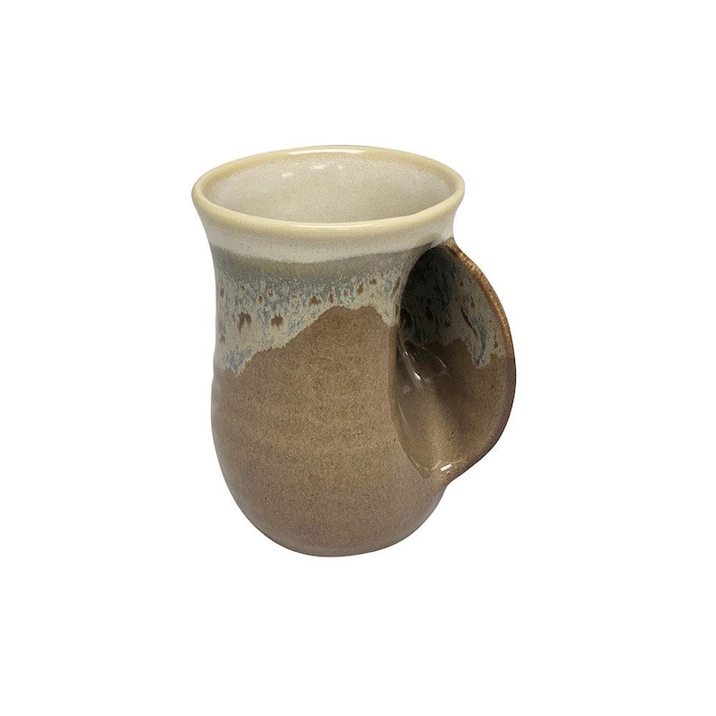 Tea/coffee Handwarmer Ceramic Mug - Right Hand - Etsy