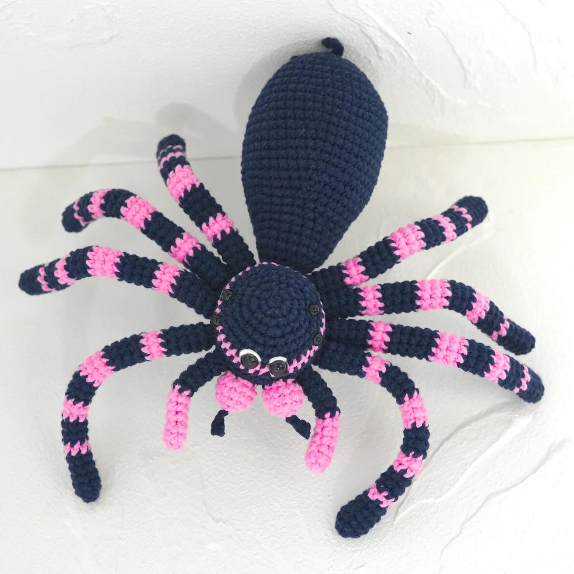 Spider Crochet Pattern No Sew, Spider Plushies Crochet Pattern, Crochet ...