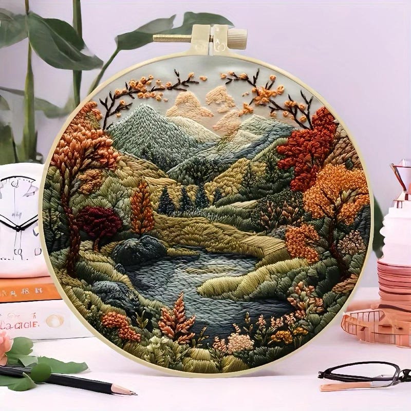 Embroidery Landscape - Etsy