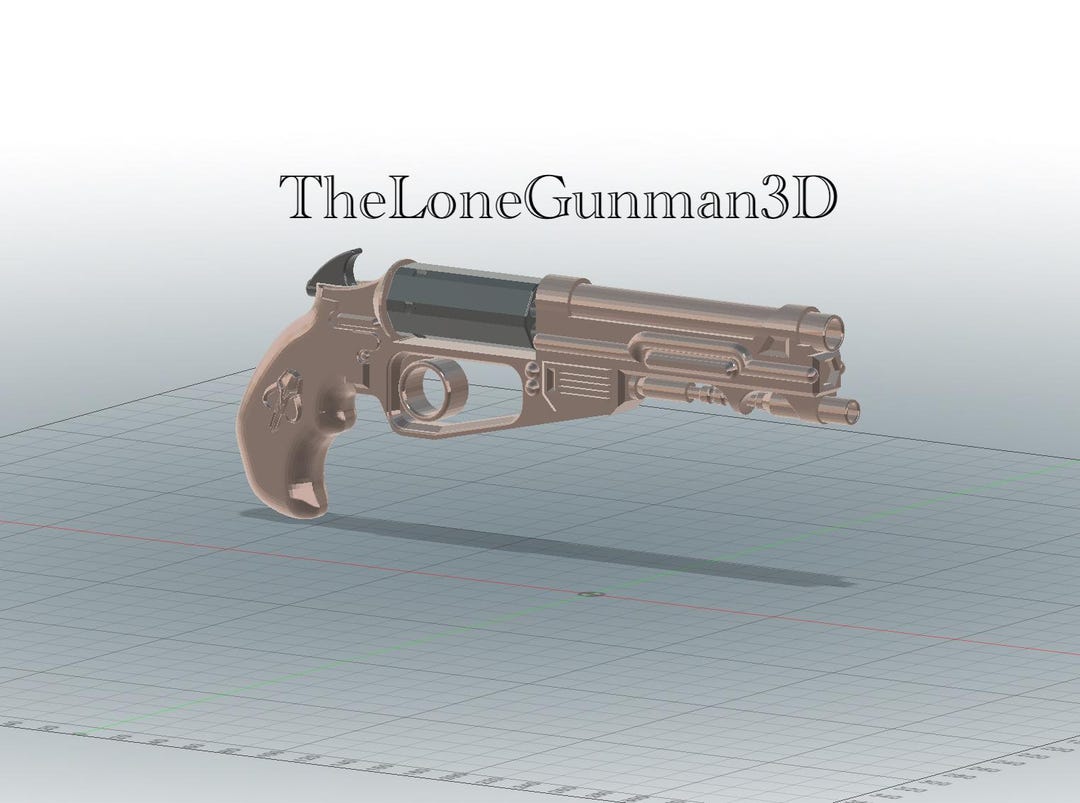 GS-6 Mandalorian Revolver Blaster Pistol Short Model - Etsy