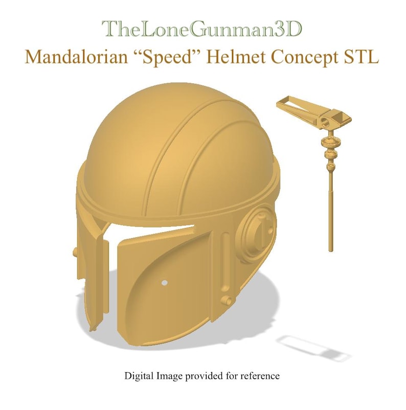 Mandalorian "speed" Helmet Concept STL - Etsy