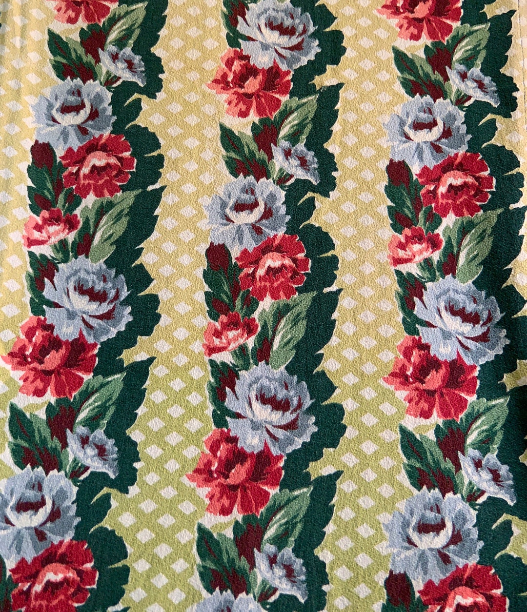 Royal Stripe Barkcloth, 2+ Yards of 1940s Striped Fabric for Upholstery ...