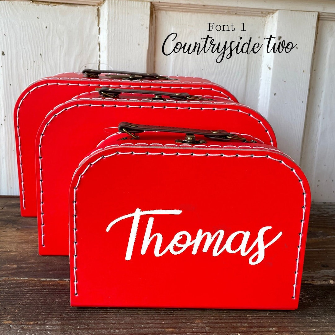 Personalized Red Suitcases | Gifts Under 25 | Paper Suitcases | - Etsy
