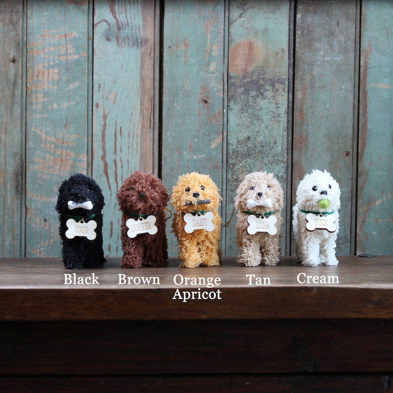 White Wool Dog Ornaments - Etsy