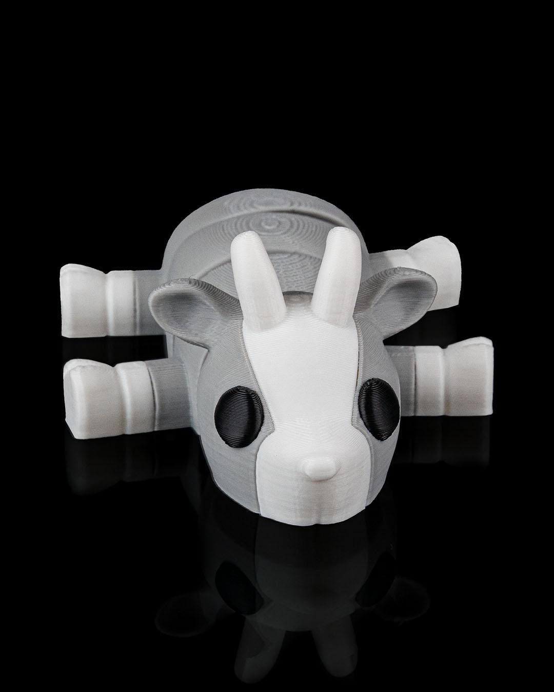 3D Printed Nestlé Goat Figurine – Articulated Flexi Animal Toy | Cute ...