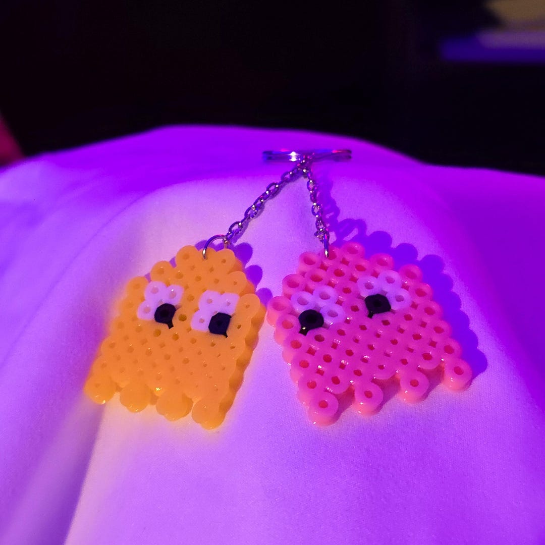 Pacman Ghost Duo - Keychain - Etsy