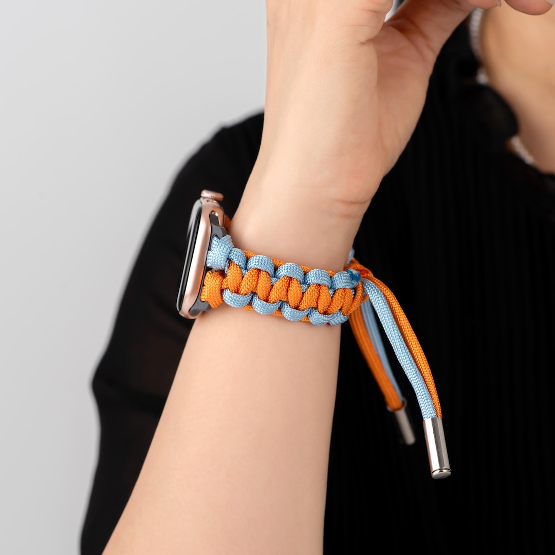 Personalized Braided Apple Watch Band, Custom Color Apple Watch Strap ...