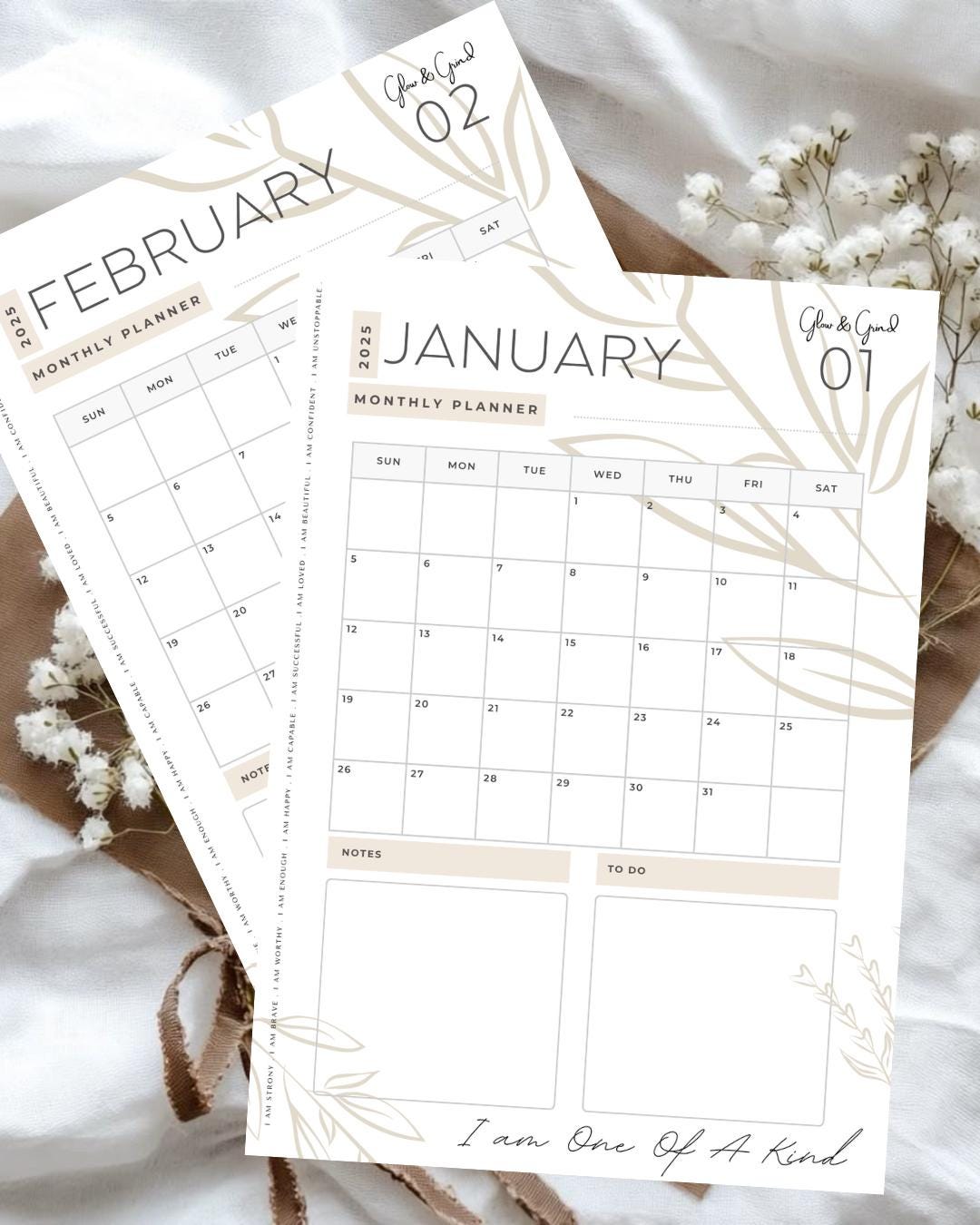 2025 Empowering Yearly Calendar | Inspiring Wall Calendar for ...