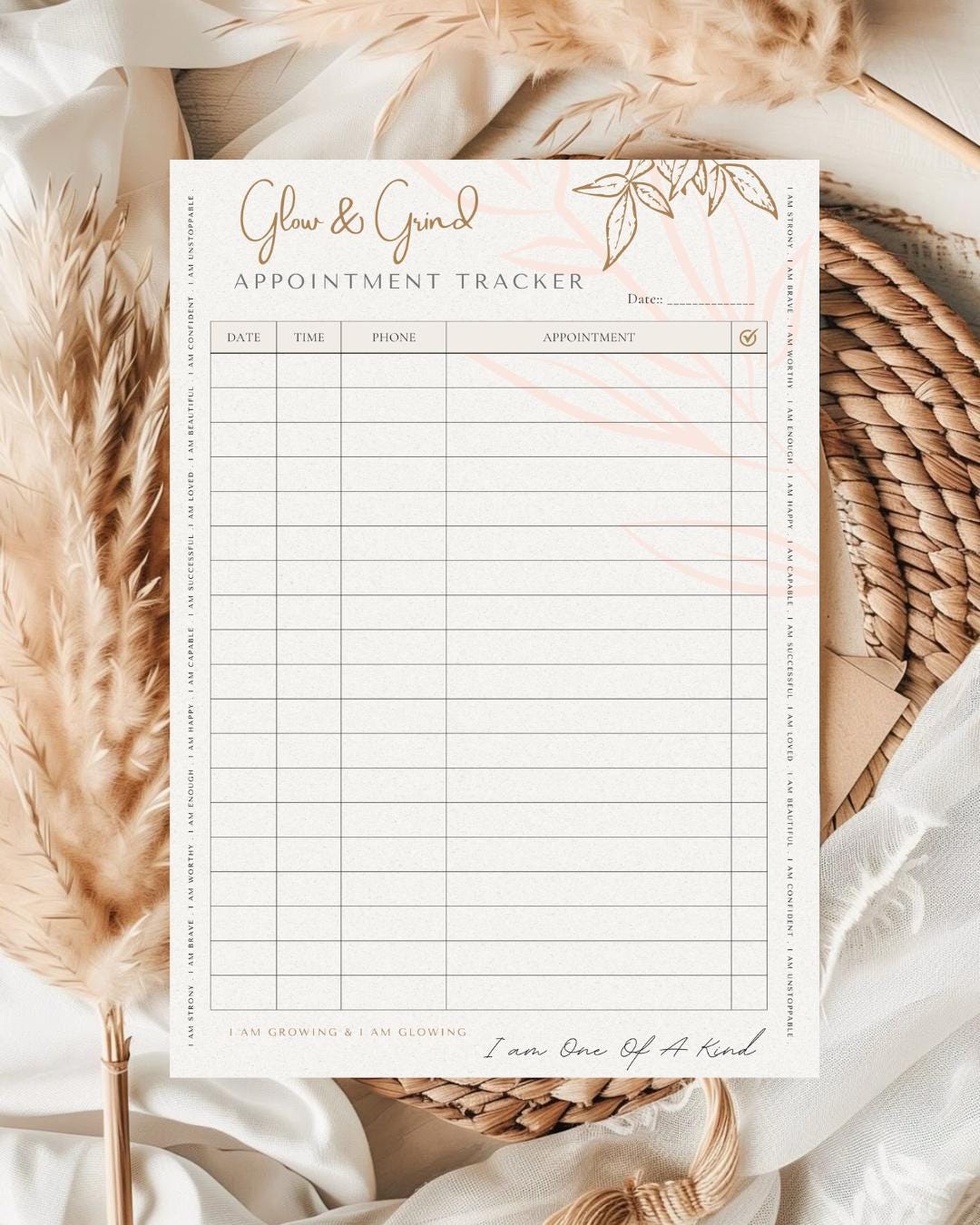 Digital Appointment Tracker | Printable & Fillable PDF Planner for Time ...