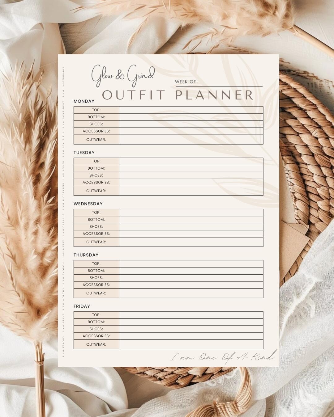 Outfit Planner Digital Download – Wardrobe Organizer, Fashion Guide - Etsy