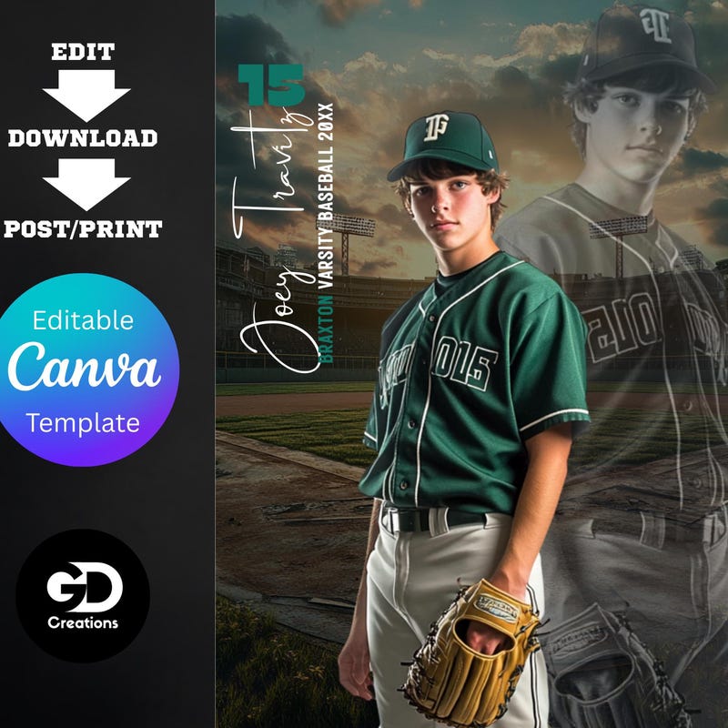 Baseball Poster - Etsy