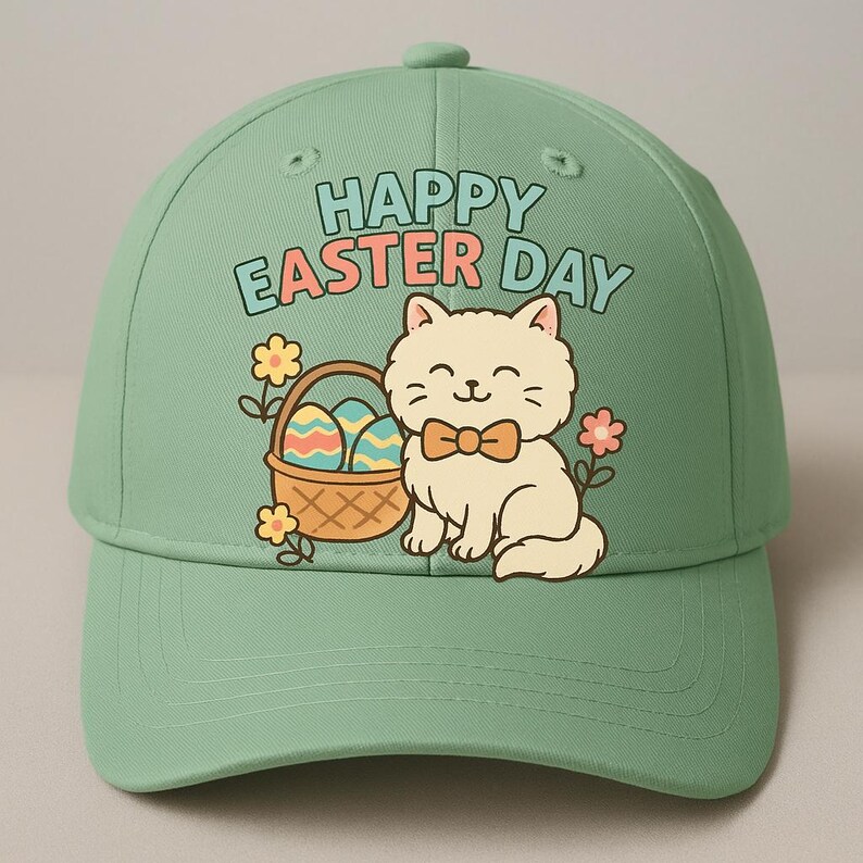 Cozy Meow Studio - Happy Easter Day - Cute Cat With Bow Tie and Easter ...