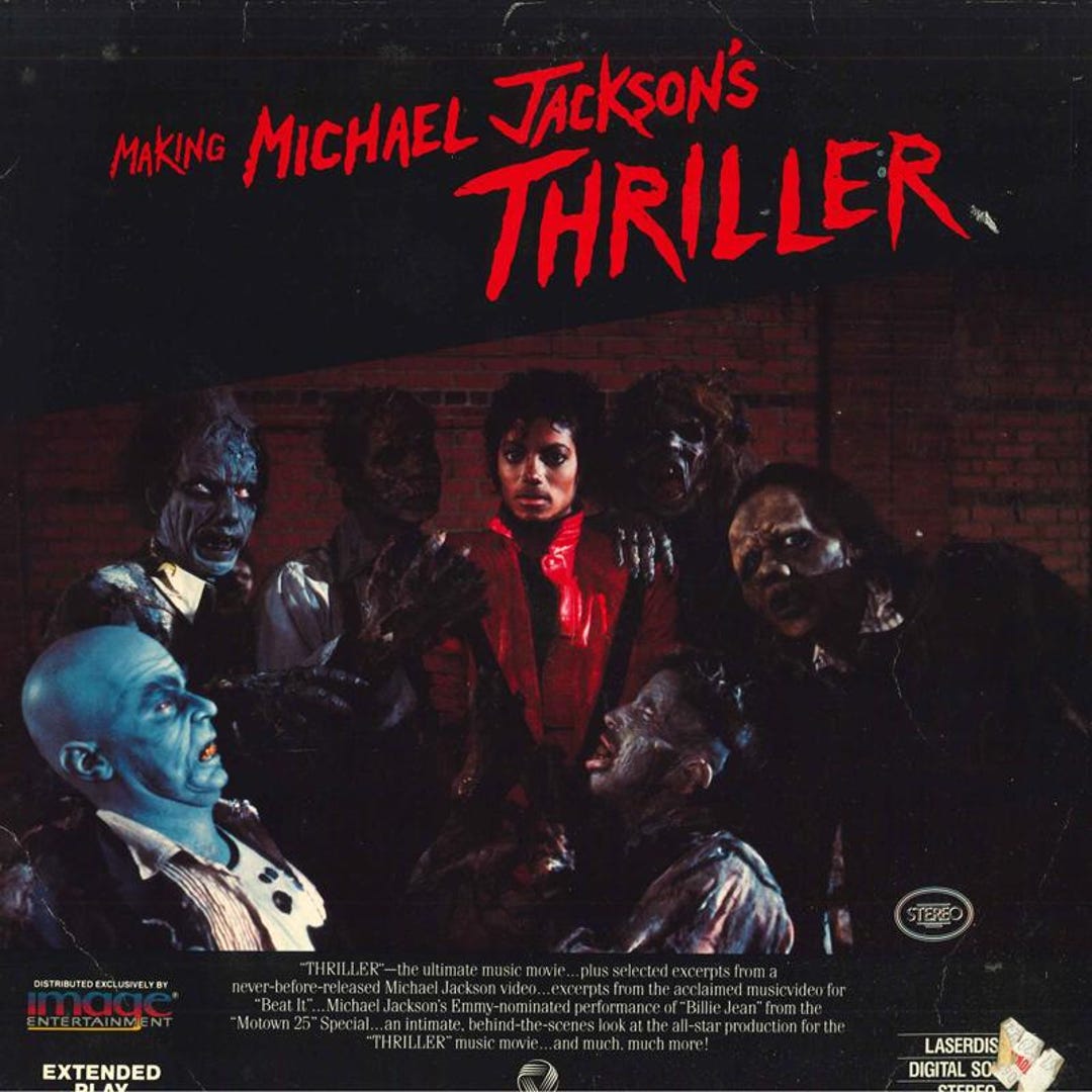 Laserdisc Michael Jackson Making Michael IDVL1000D Image Entertainment ...