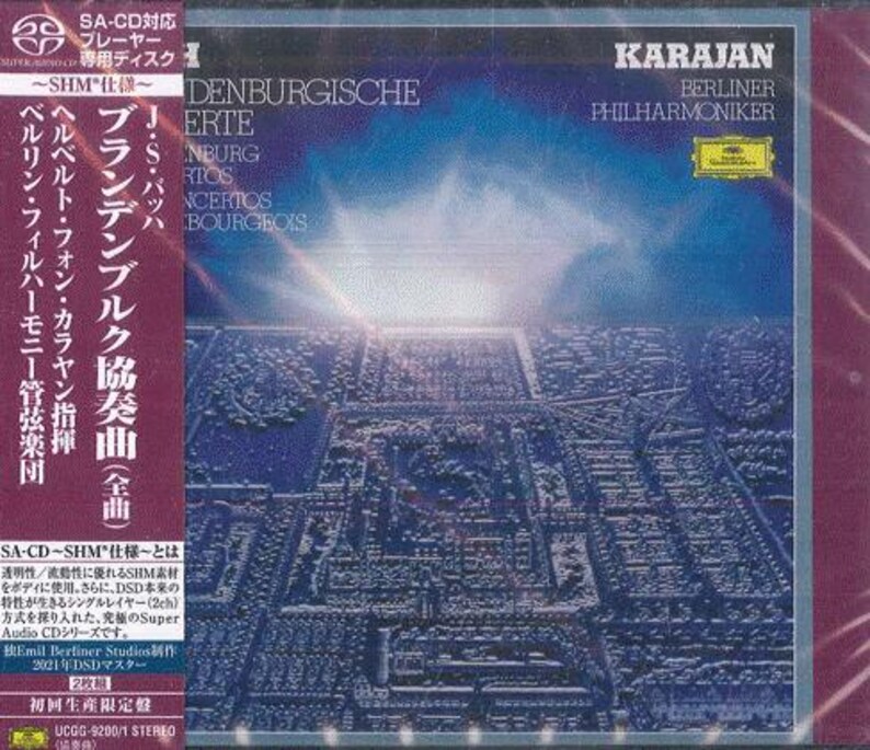 2CD Herbert Von Karajan Berliner Bach Brandenburg Concertos Li ...