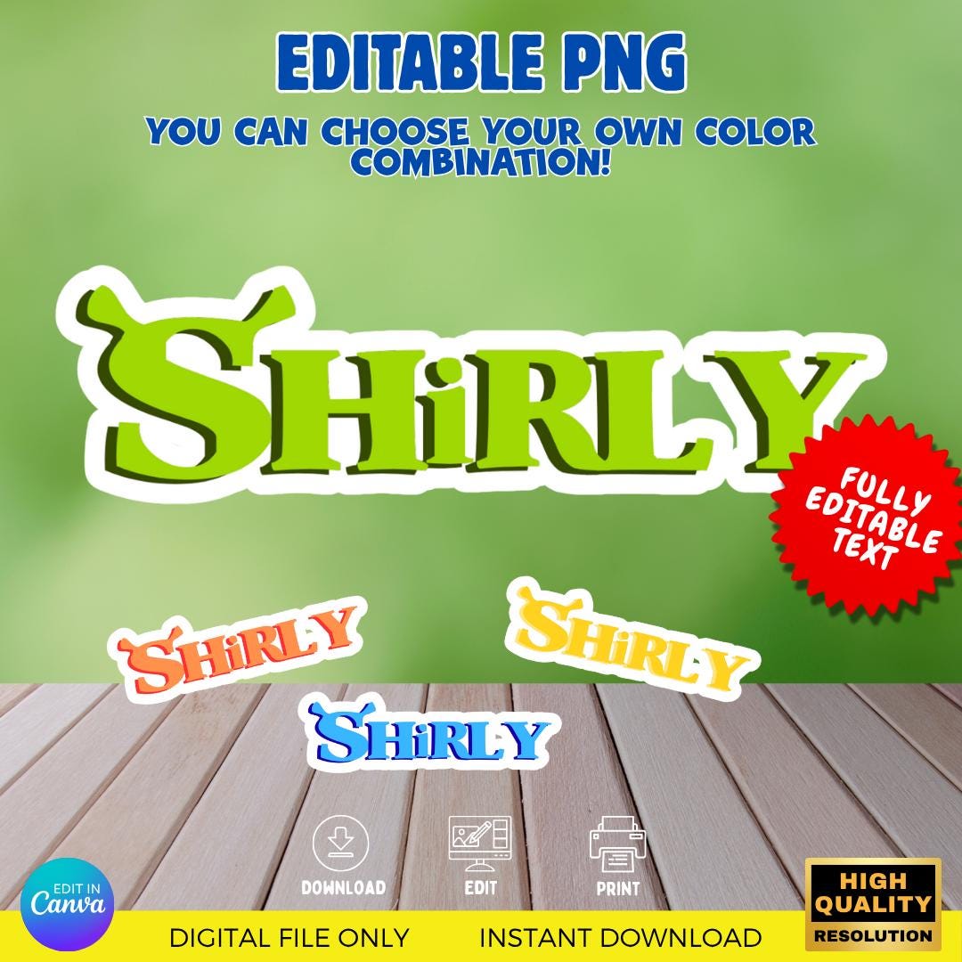 Shrek Font Letters and Numbers Png Shrek Font Png Shrek Logo Png Shrek ...