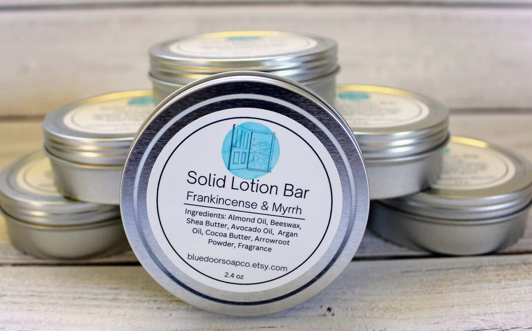Body Butter Bar - Solid Lotion Bar - 2.4 Oz Body Butter Bar With Travel ...