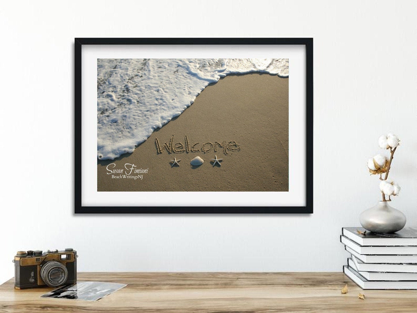 Welcome Sign Beach House Shore House Written in the Sand | Etsy